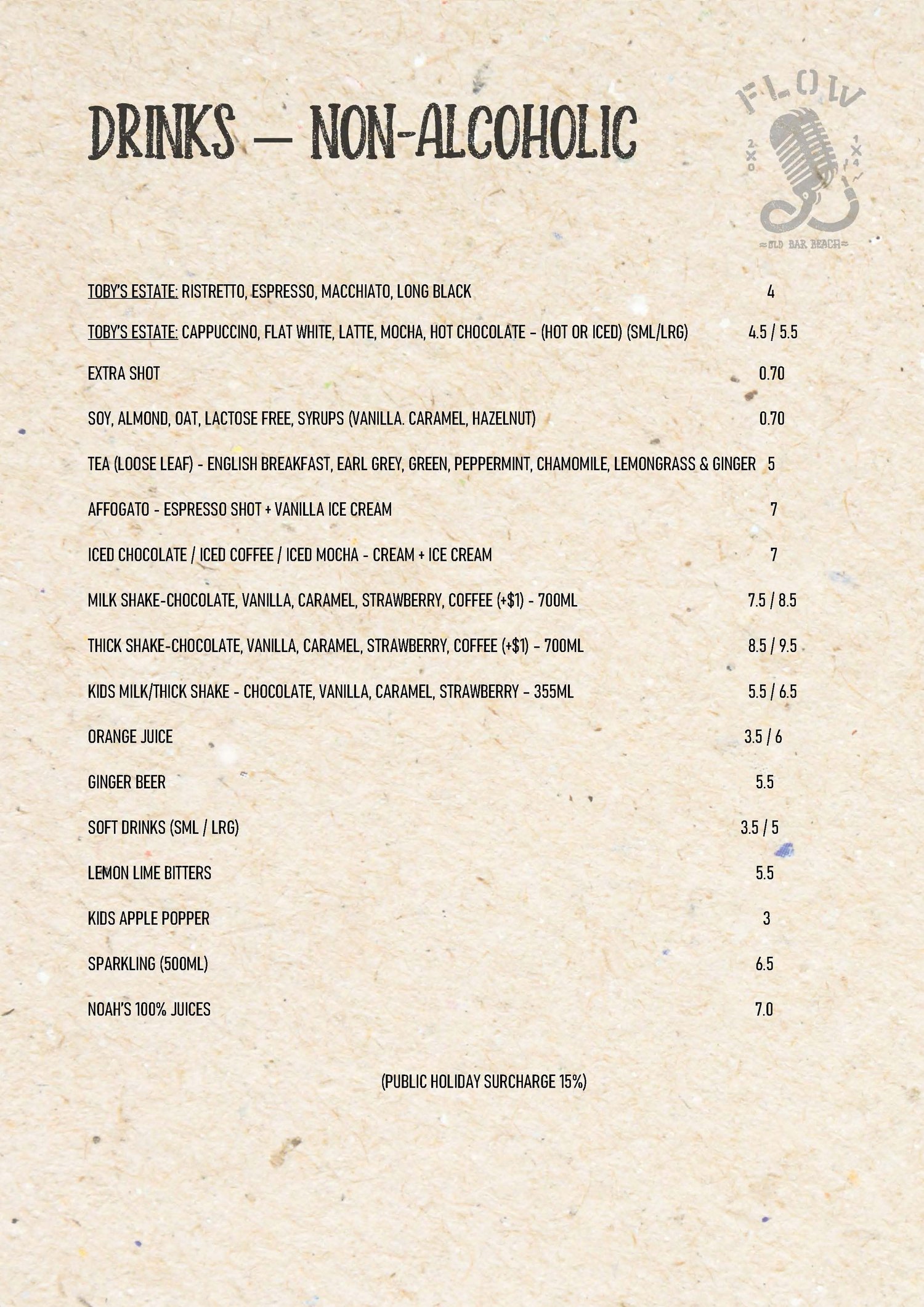 Menu — Flow Bar %e