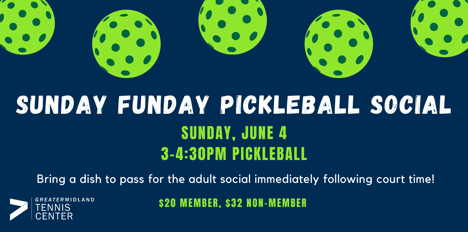 Sunday Funday Pickleball Social — Greater Midland