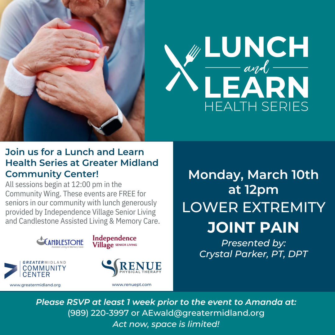 Lunch & Learn: Lower Extremity Joint Pain — Greater Midland