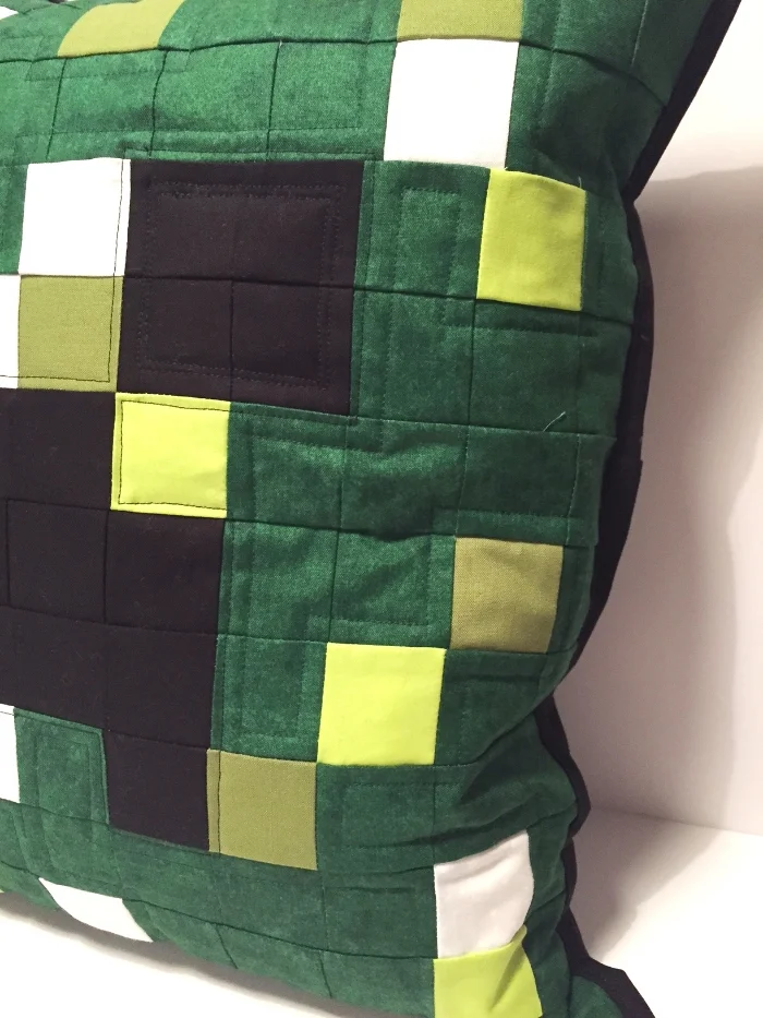 Minecraft Quilted Cushion — Online Quilt Courses & Quilt Patterns from ...