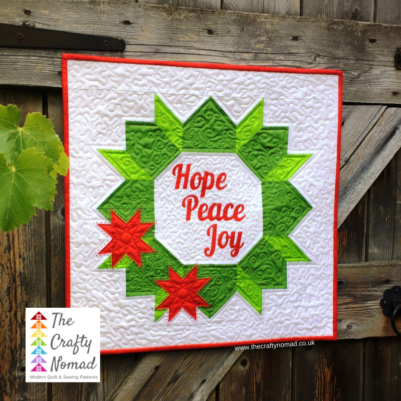 Christmas Joy Wreath Quilt Pattern — Online Quilt Courses & Quilt ...