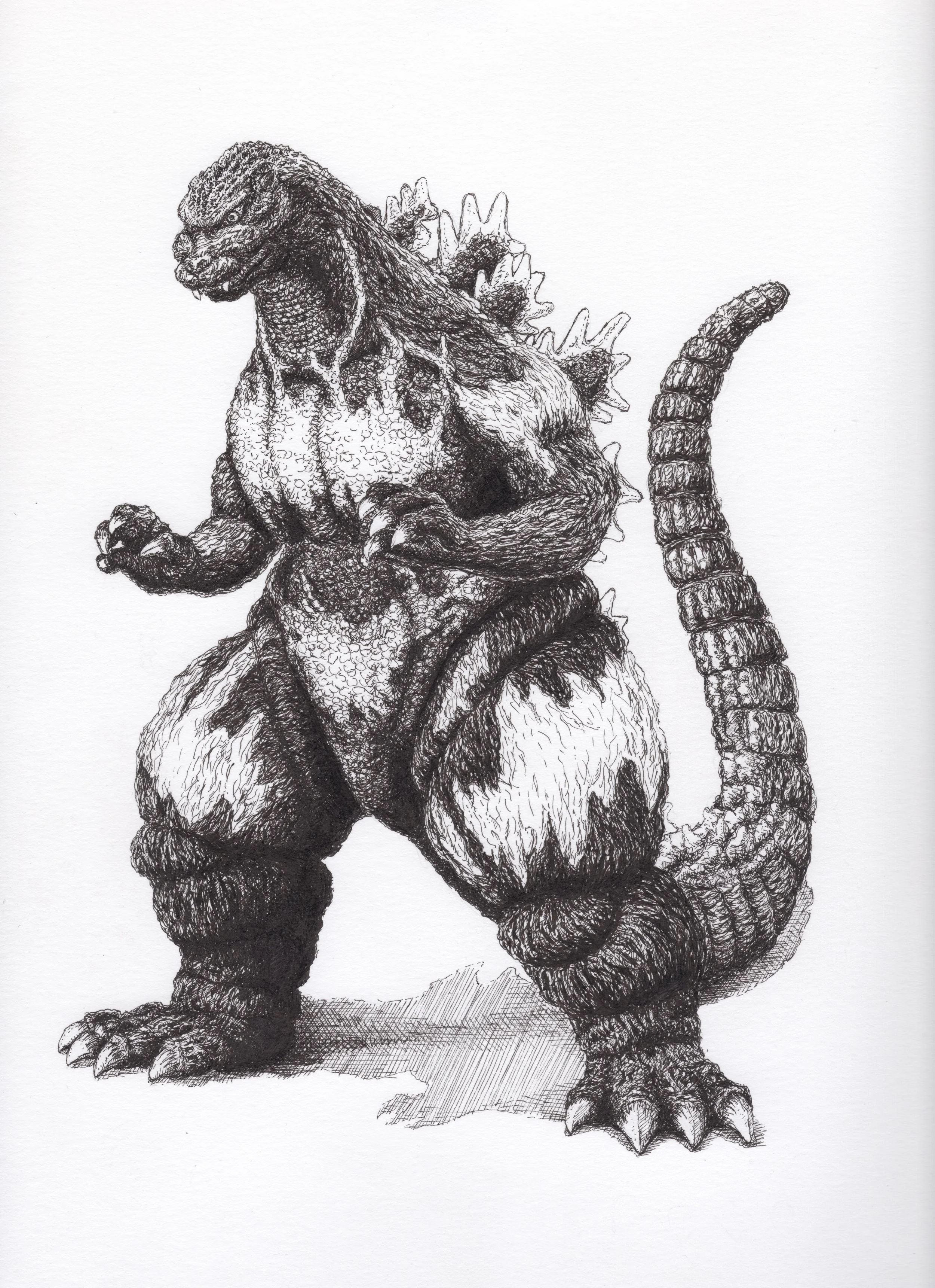 Godzilla 1995 Drawings