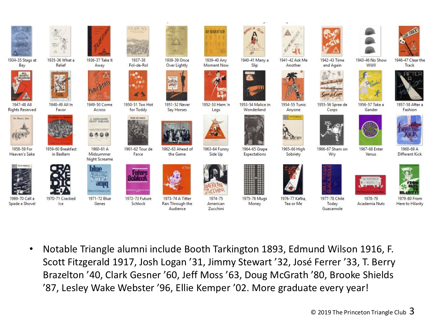 History — The Princeton Triangle Club