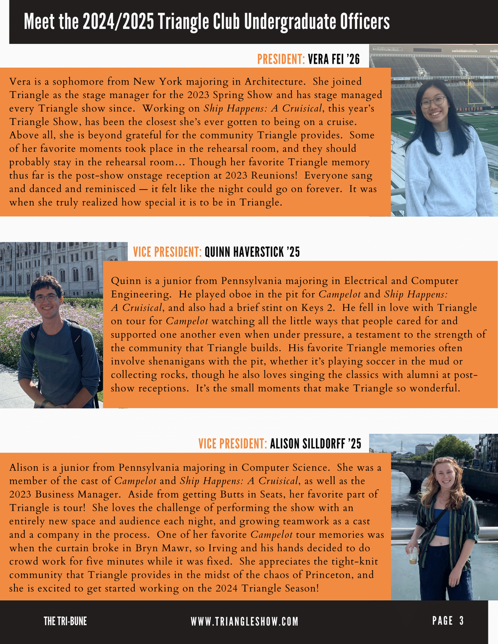 Newsletter — The Princeton Triangle Club