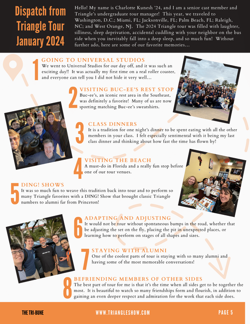 Newsletter — The Princeton Triangle Club