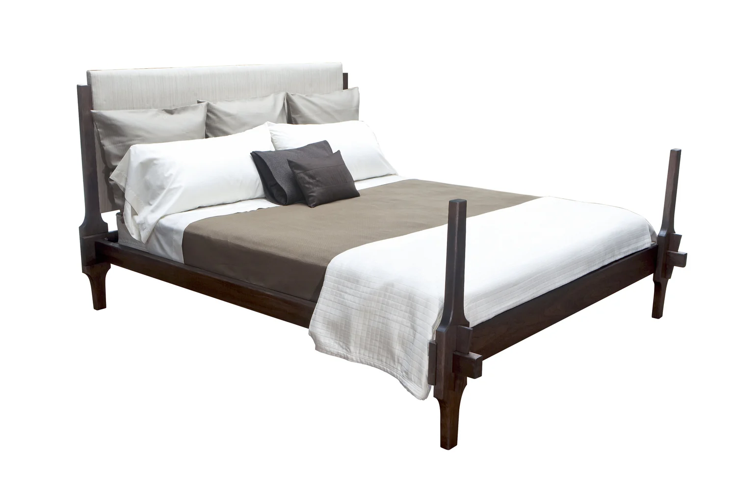 Greydon Bed — Campaign Platform Bed with Through-Tenon Joinery ...