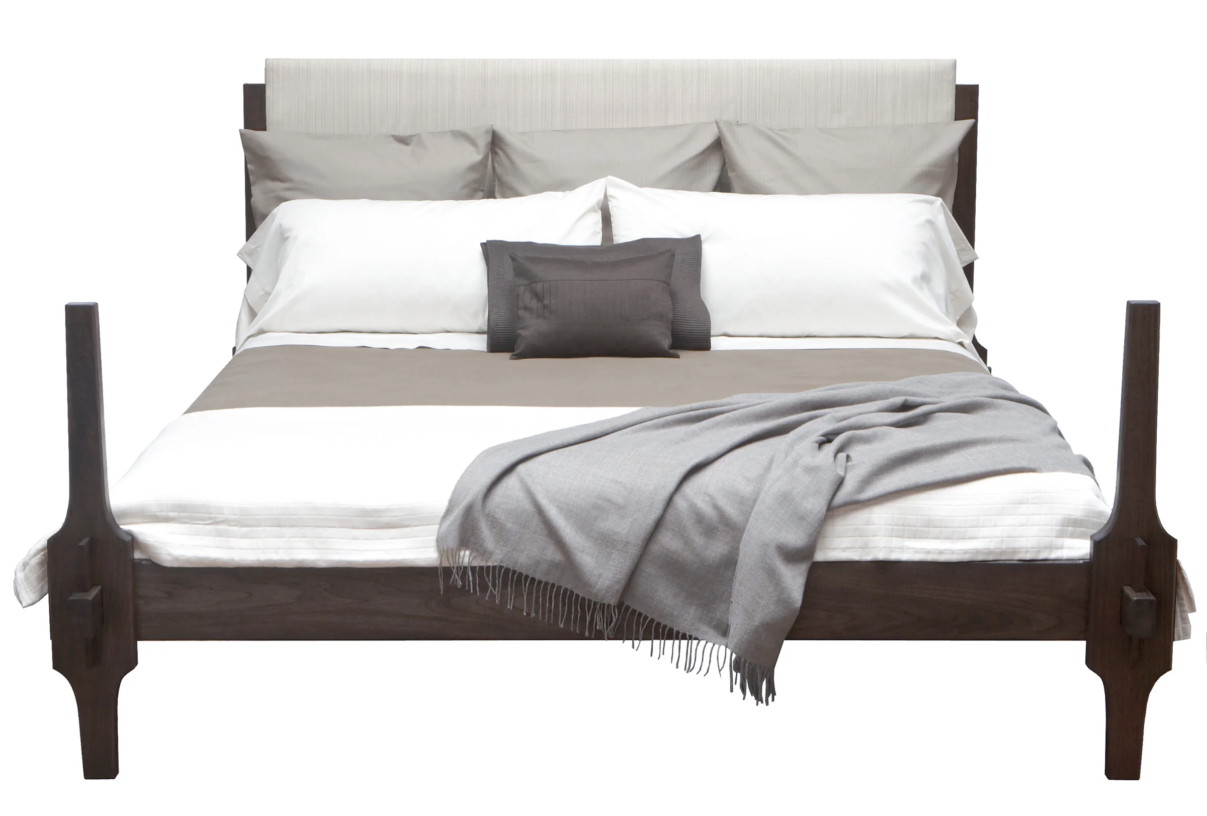 Greydon Bed — Campaign Platform Bed with Through-Tenon Joinery ...
