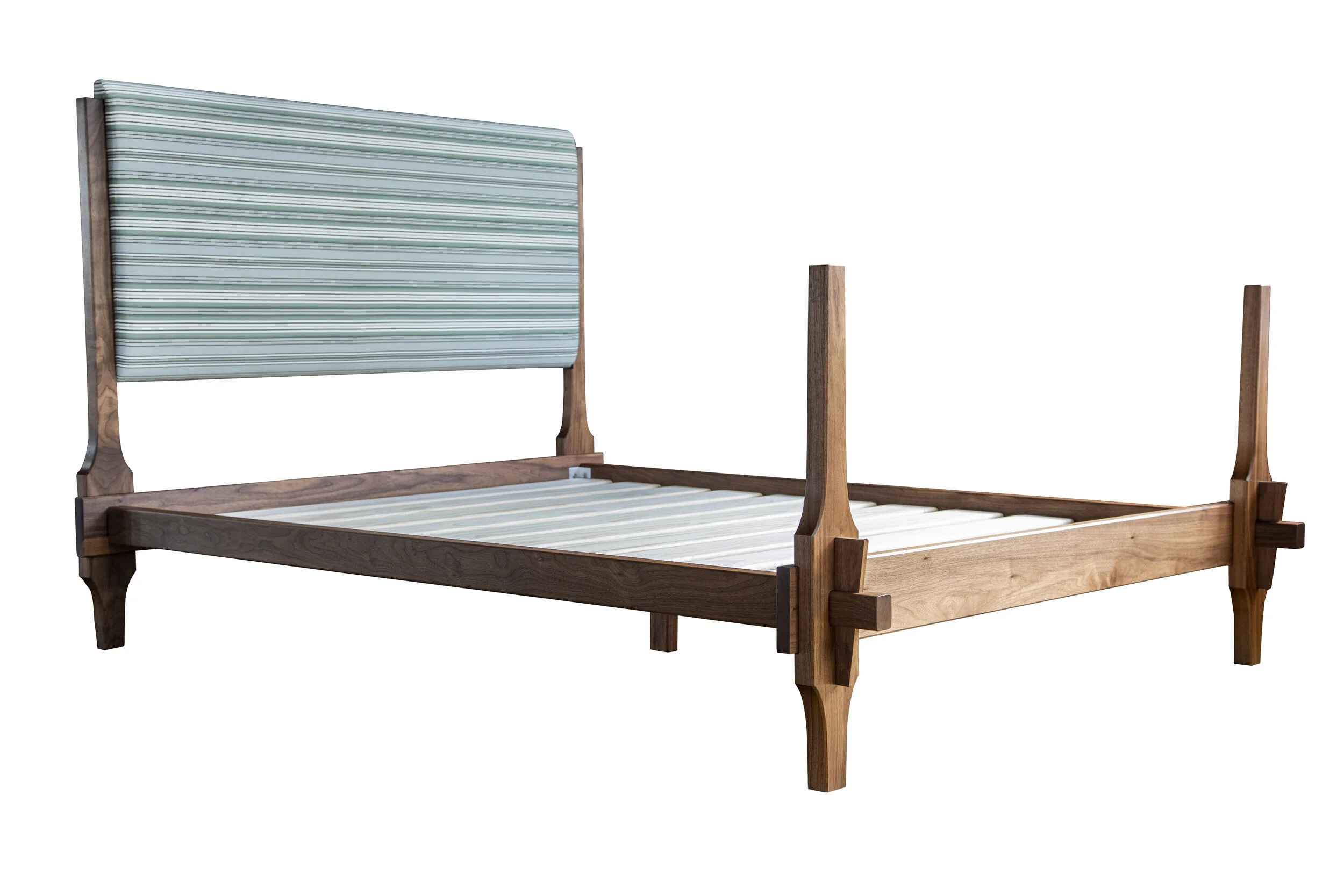 Greydon Bed — Campaign Platform Bed with Through-Tenon Joinery ...