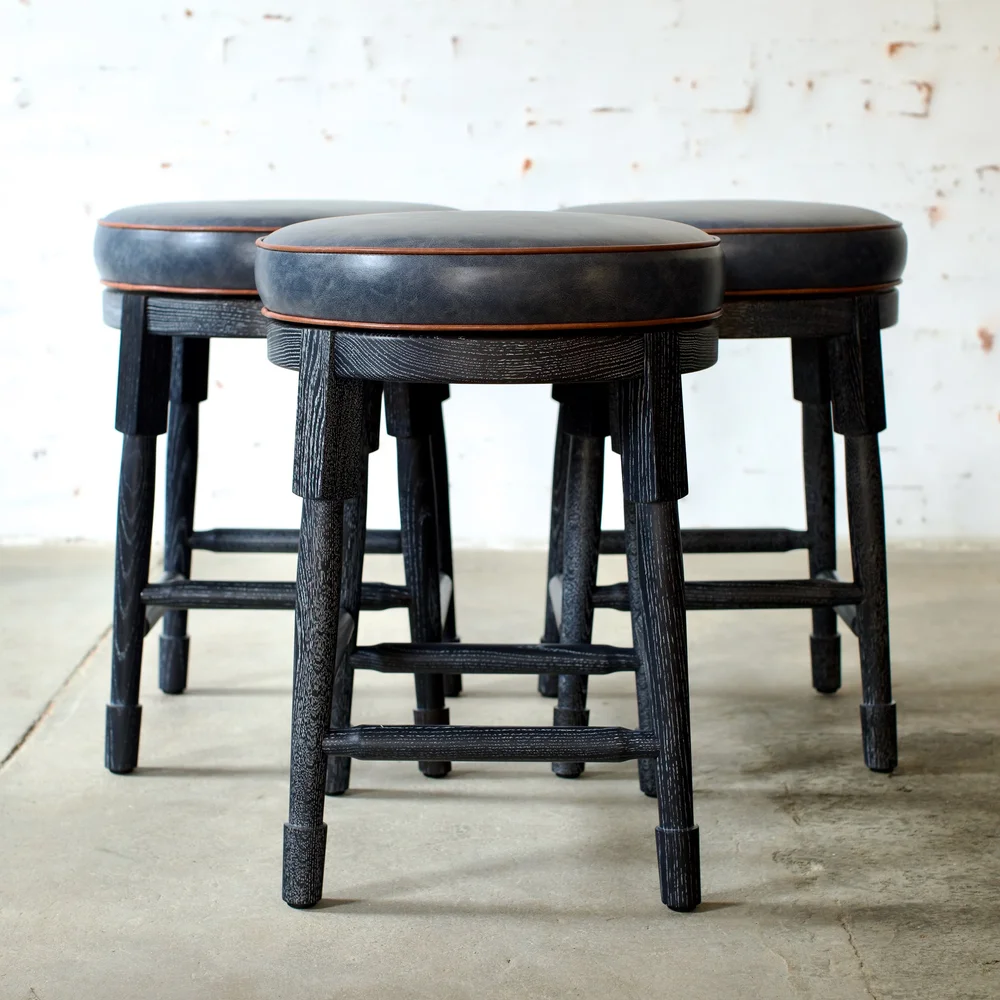 Chatwin Round Swivel Stool — Campaign Bar and Counter Stool — Richard ...