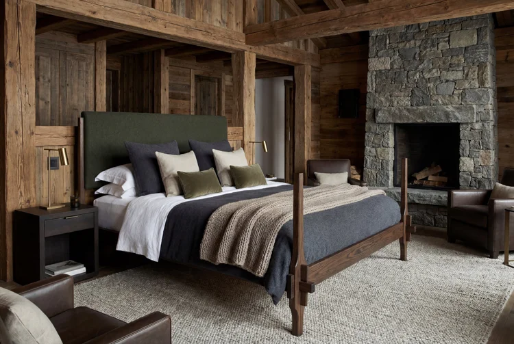 Greydon Bed — Campaign Platform Bed with Through-Tenon Joinery ...
