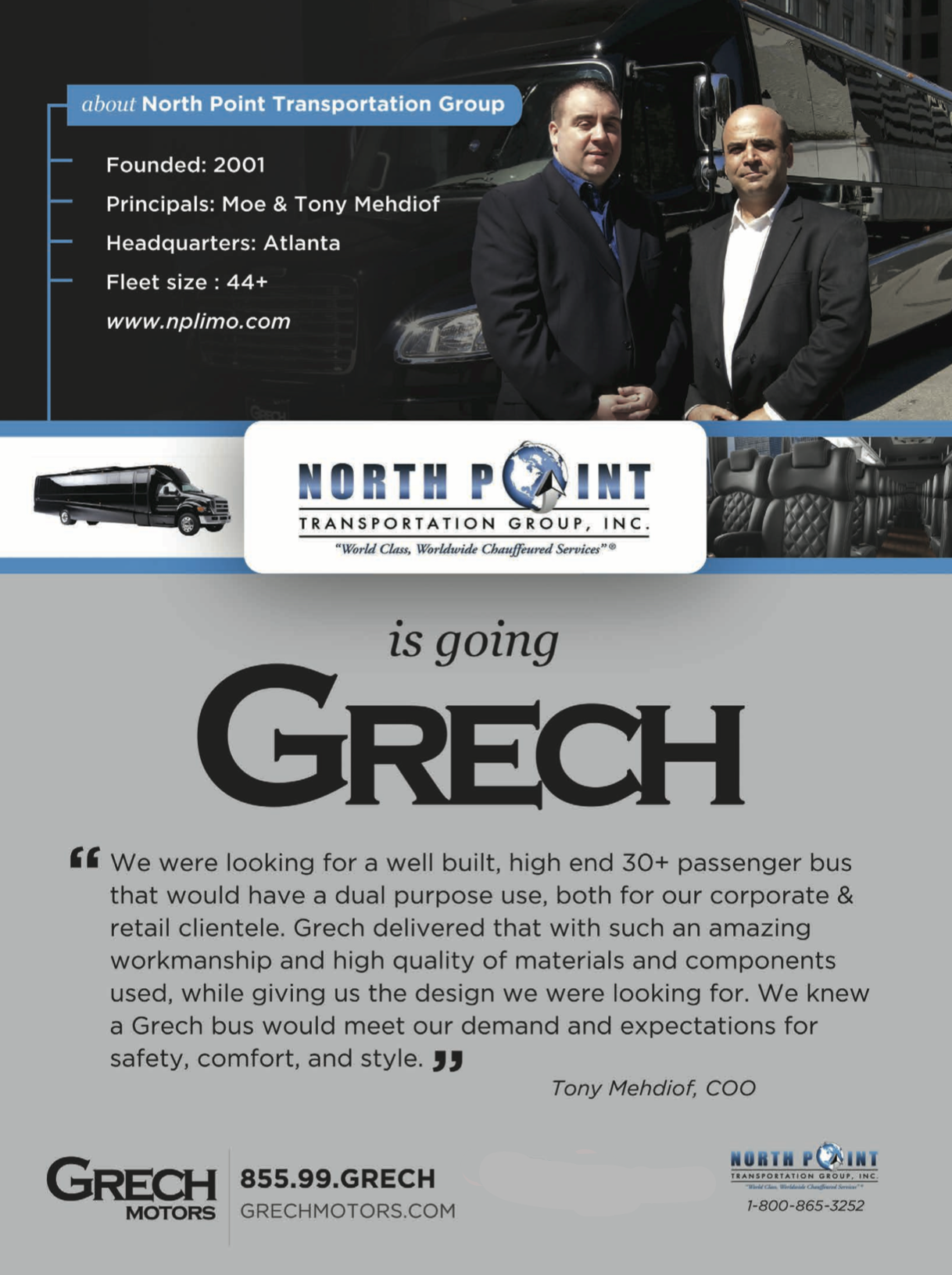 Grech Motors - "Going Grech" — Grech Motors | Luxury Shuttle Bus ...