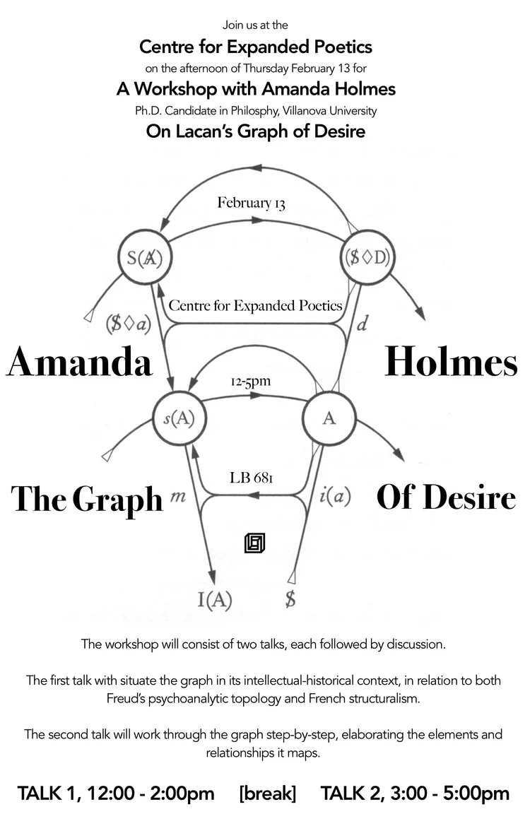 Amanda Holmes - Lacan's Graph of Desire - Two Lectures — CEP