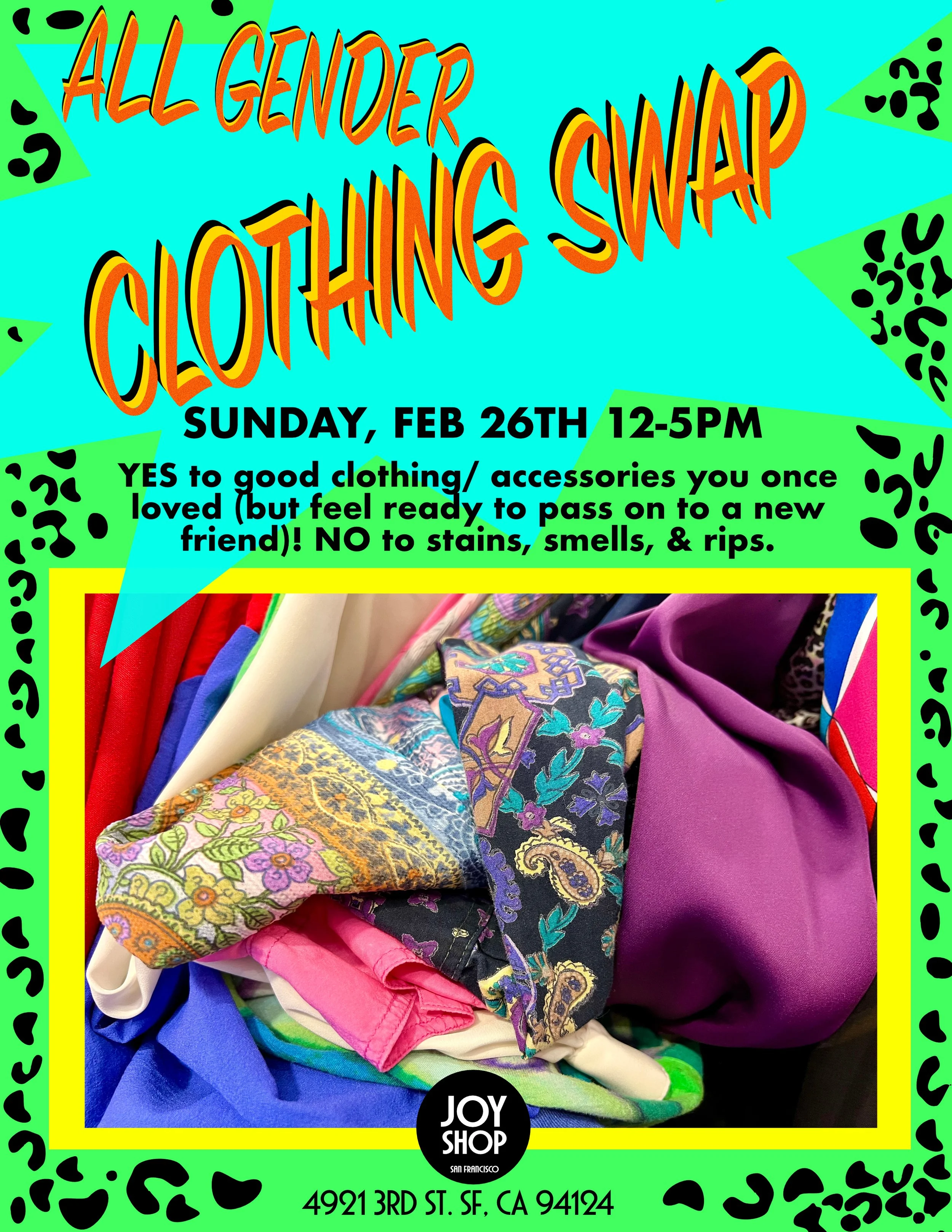 ALL GENDER CLOTHING SWAP 2 — Joy Gallery