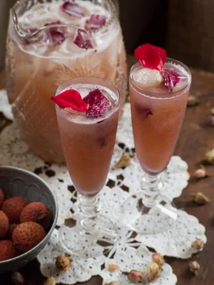 Lychee Rose Summer Cooler — Kulinary Adventures of Kath