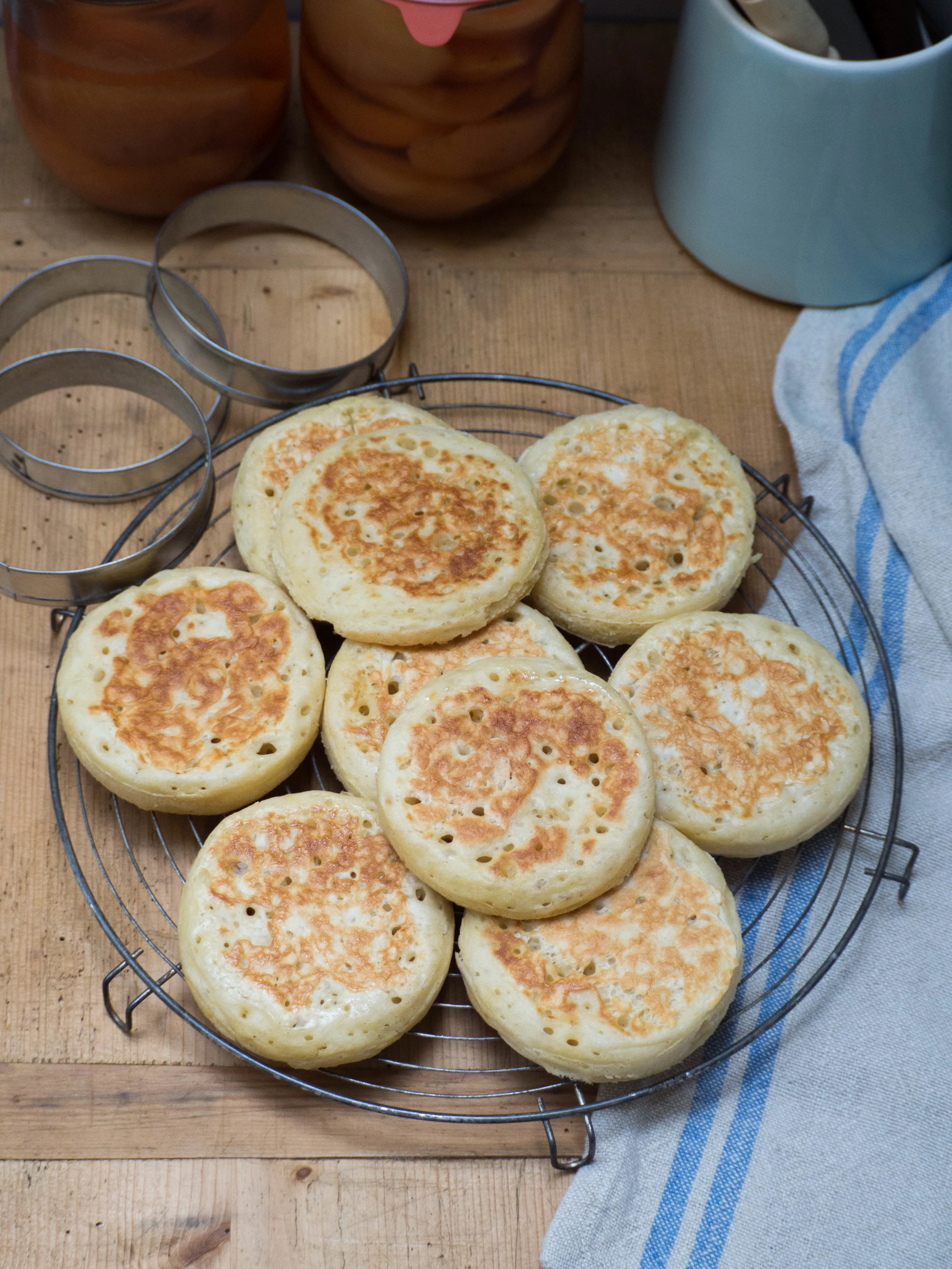 Buttermilk Crumpets & Homemade Butter — Kulinary Adventures of Kath