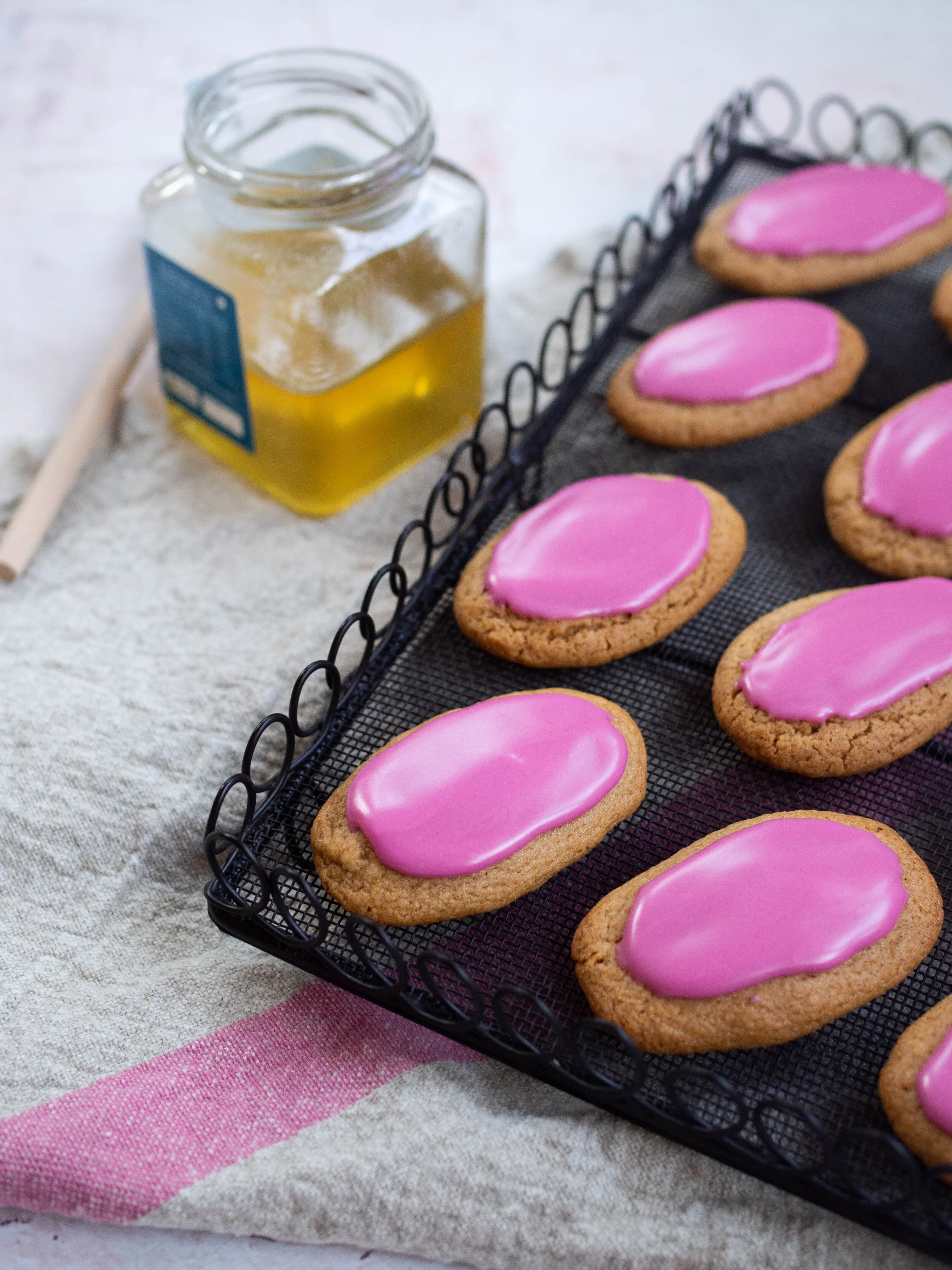 Honey Jumbles with Pomegranate Icing — Kulinary Adventures of Kath