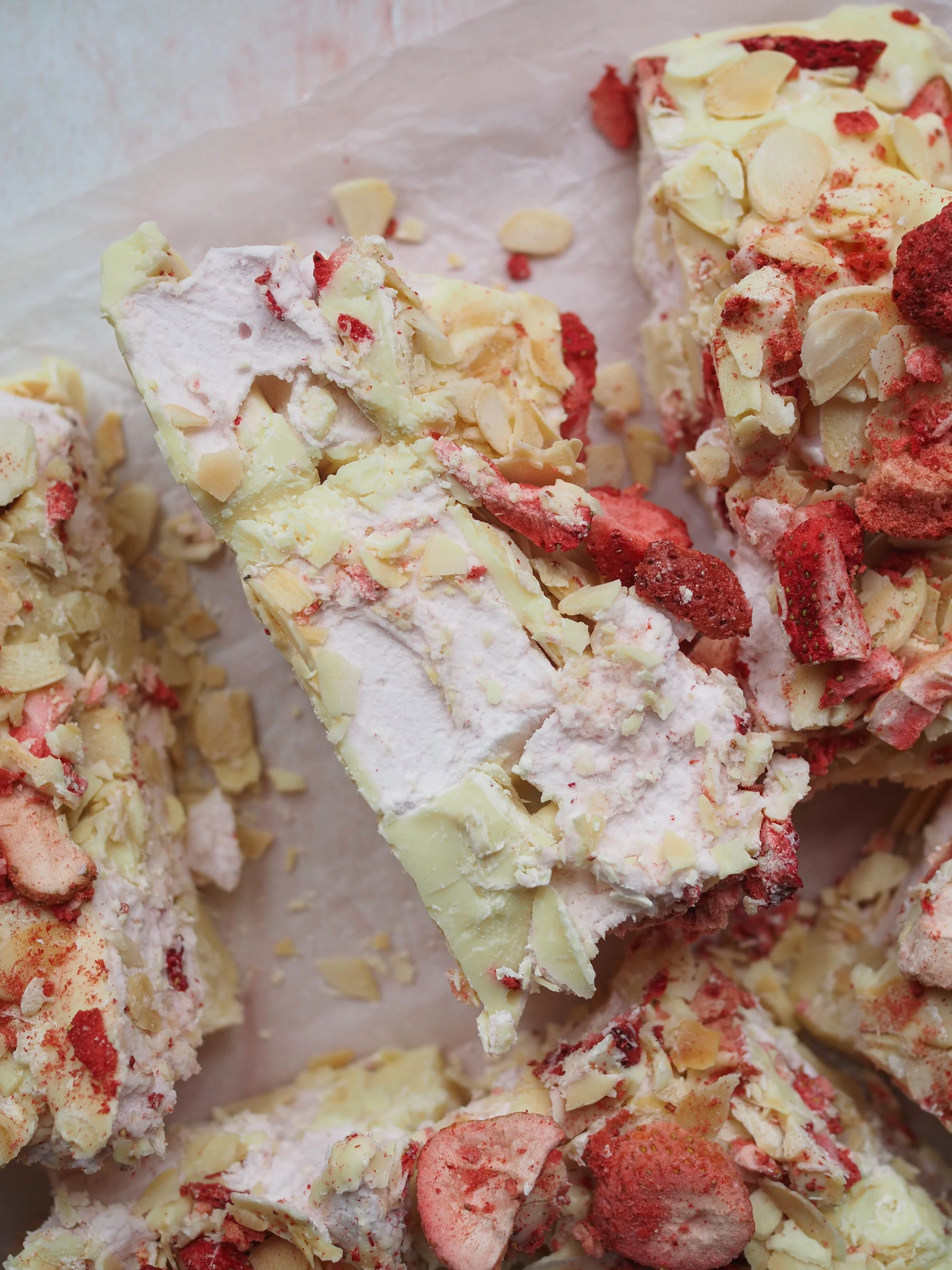 Strawberries and Cream Rocky Road — Kulinary Adventures of Kath