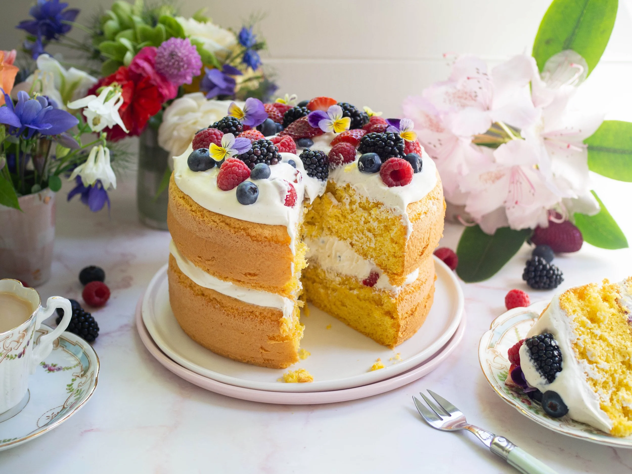 Double Layer Duck Egg Sponge Cake — Kulinary Adventures of Kath