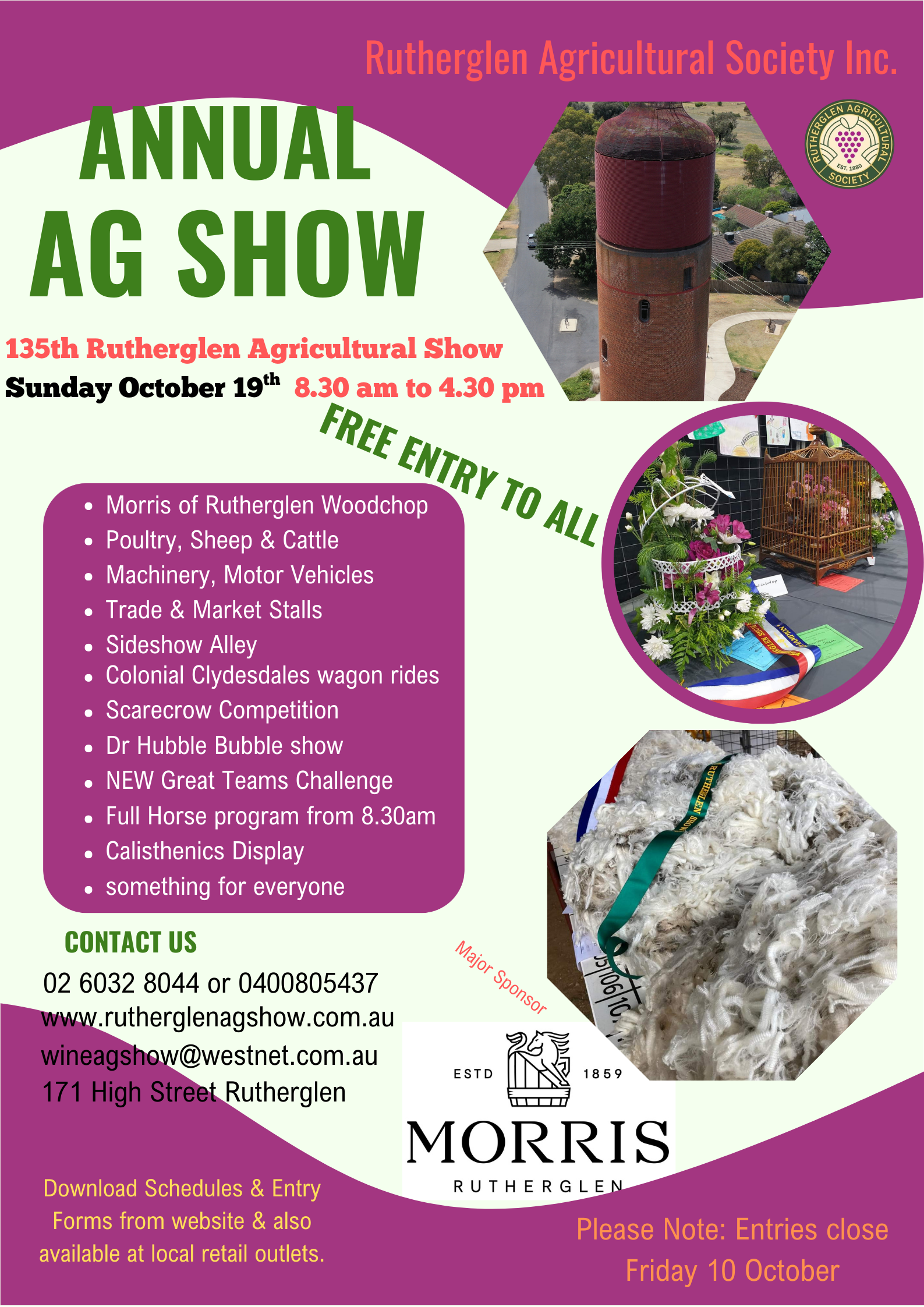 RUTHERGLEN AGRICULTURAL SOCIETY INC. — Victorian Agricultural Shows