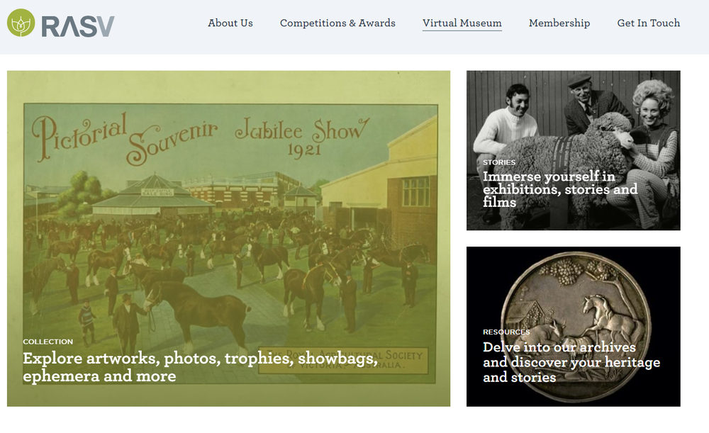 RASV Virtual Museum — Victorian Agricultural Shows