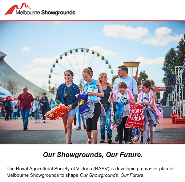 Melbourne Showgrounds Master Plan — Victorian Agricultural Shows
