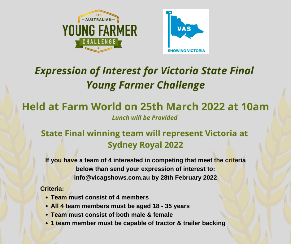 Australian Young Farmer Challenge - Victorian State Final — Victorian ...