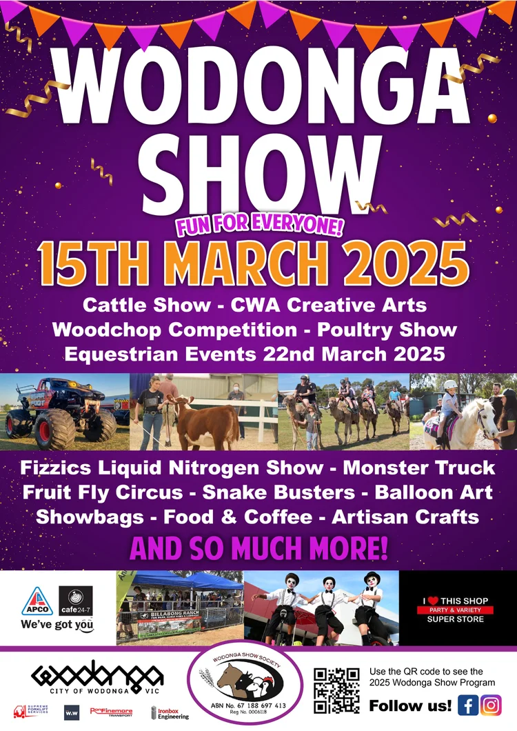 WODONGA SHOW SOCIETY INC. — Victorian Agricultural Shows