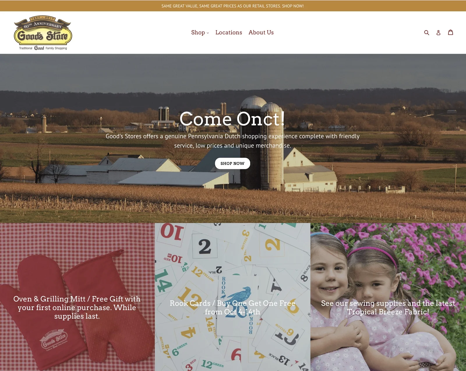 Good’s Store Ecommerce Store Launch