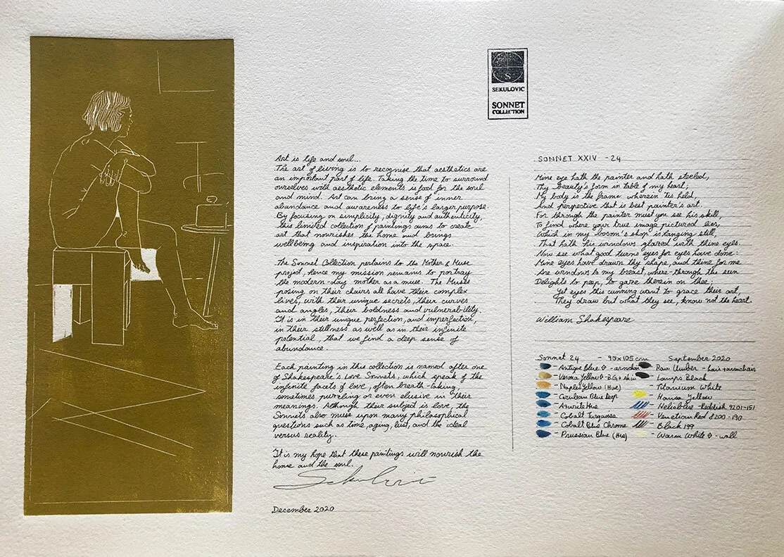 SONNET COLLECTION 2021 — SEKULOVIC