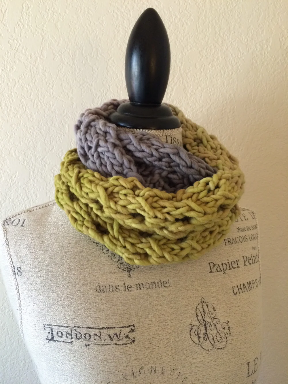 Bulky Lace Cowl Free Knitting Pattern — Blog.NobleKnits