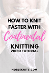 Continental Knitting: How to Hold Yarn — Blog.NobleKnits