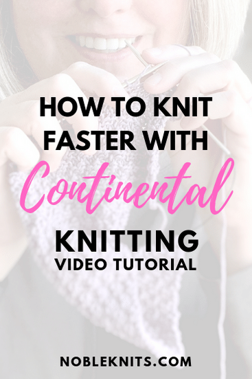 Continental Knitting: How to Hold Yarn — Blog.NobleKnits