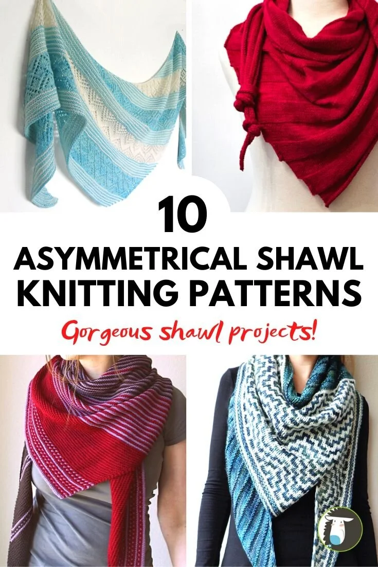 10 Asymmetrical Shawl Knitting Patterns — Blog.NobleKnits