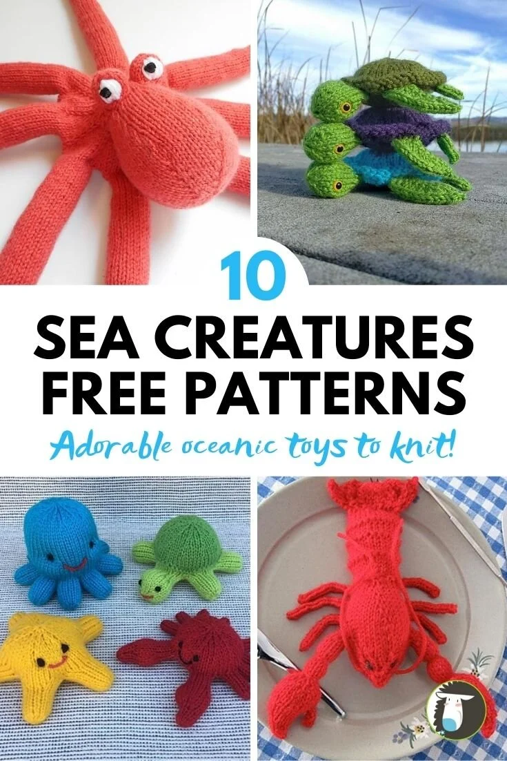 10 Free Sea Creatures Knitting Patterns — Blog.NobleKnits