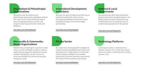 Who we partner with — Dalberg Design