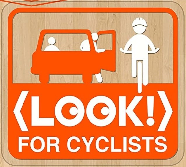 Look! For Cyclists Sticker — Taxidepot