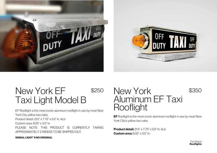 Rooflights, Taxi Lights, Dome Lights, Top Lights — Taxidepot