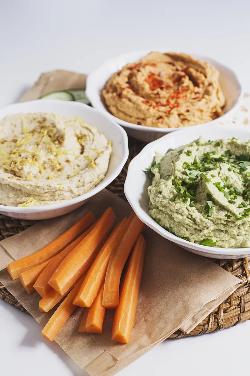 Um Trio de Hummus — Cocoon Cooks