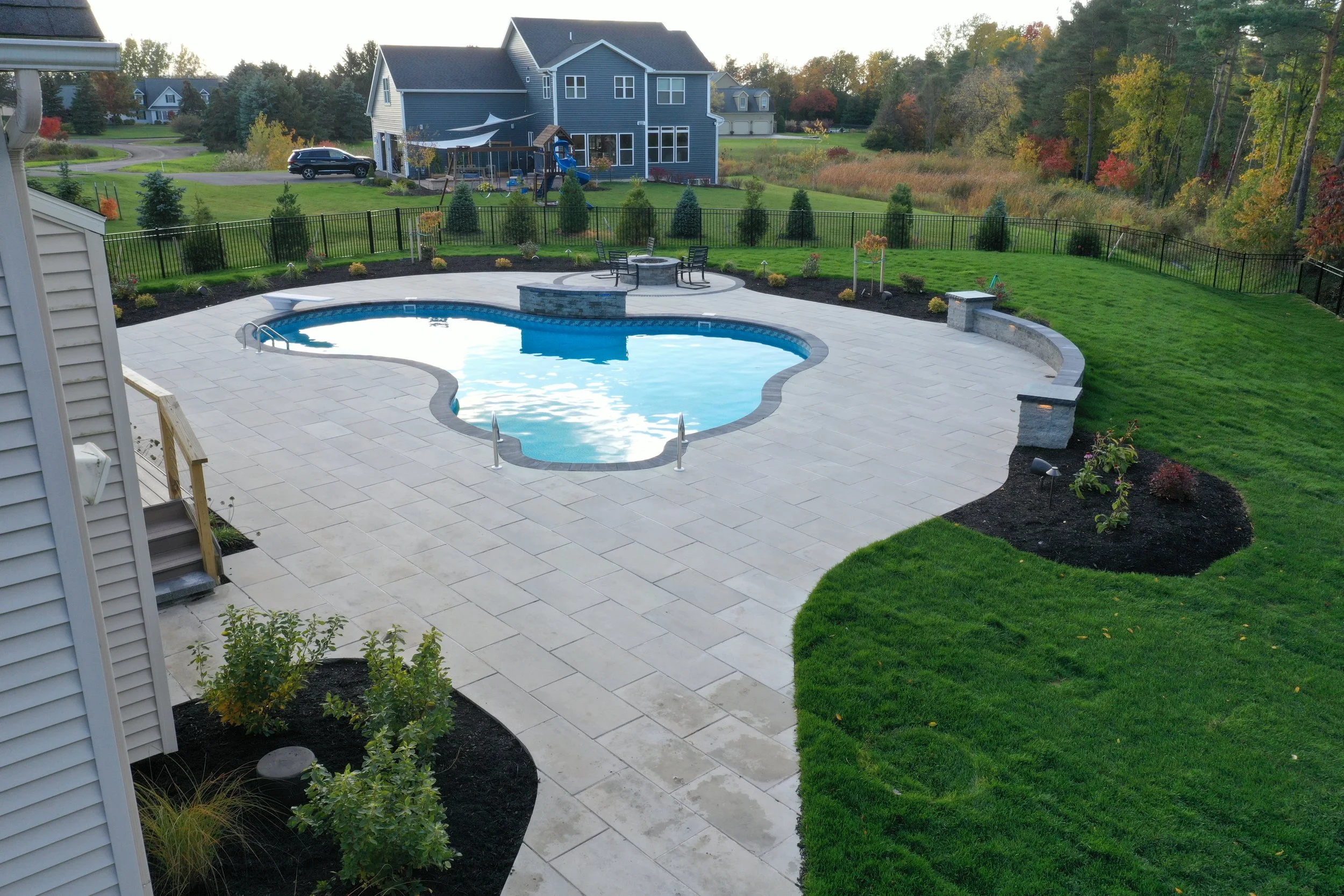 Pool Site Design and Build — Syracuse Lightscapes, Inc.