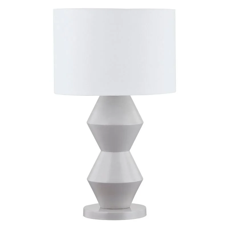 Grey Zig Zag Lamp