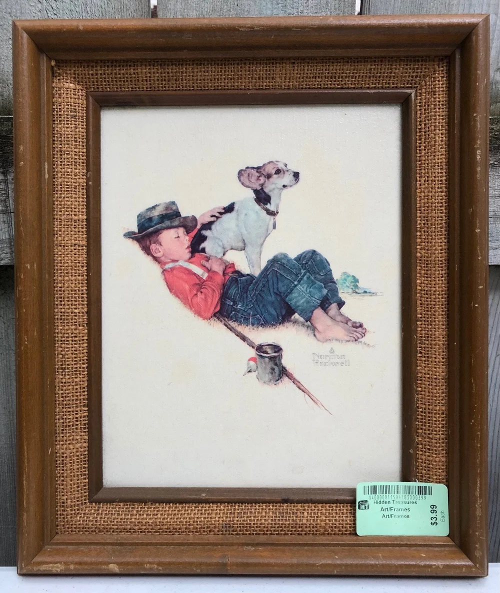 Thrift store painting collaboration continues! - Norman Rockwell ...