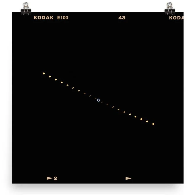 2024 Eclipse Film Metallic Print **US ONLY** 12x12 — Smarter Every Day