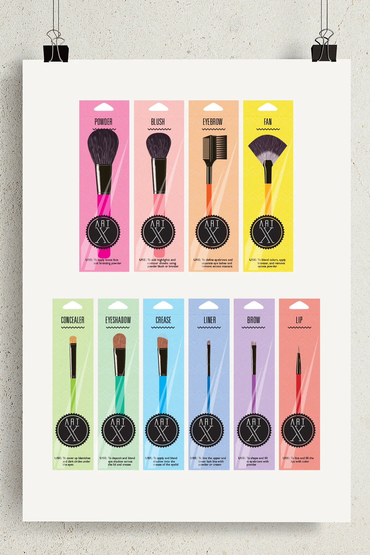 Makeup Brush Packaging Design | Saubhaya Makeup