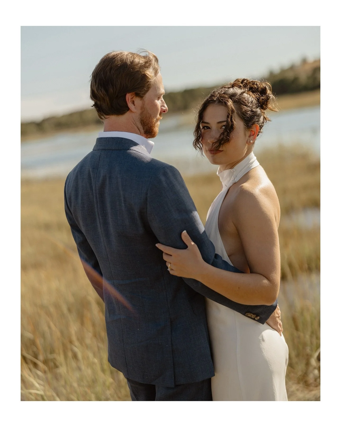 Colorful and editorial style wedding at pilgrim monument in ...