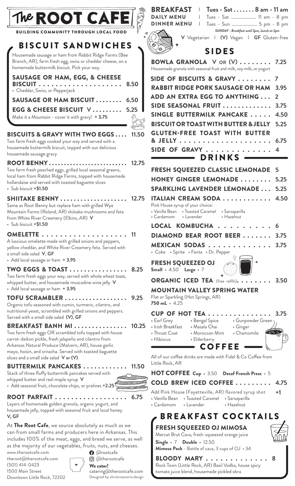 Menu — The Root Cafe
