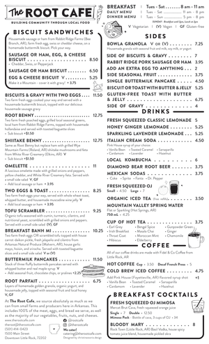 Menu — The Root Cafe