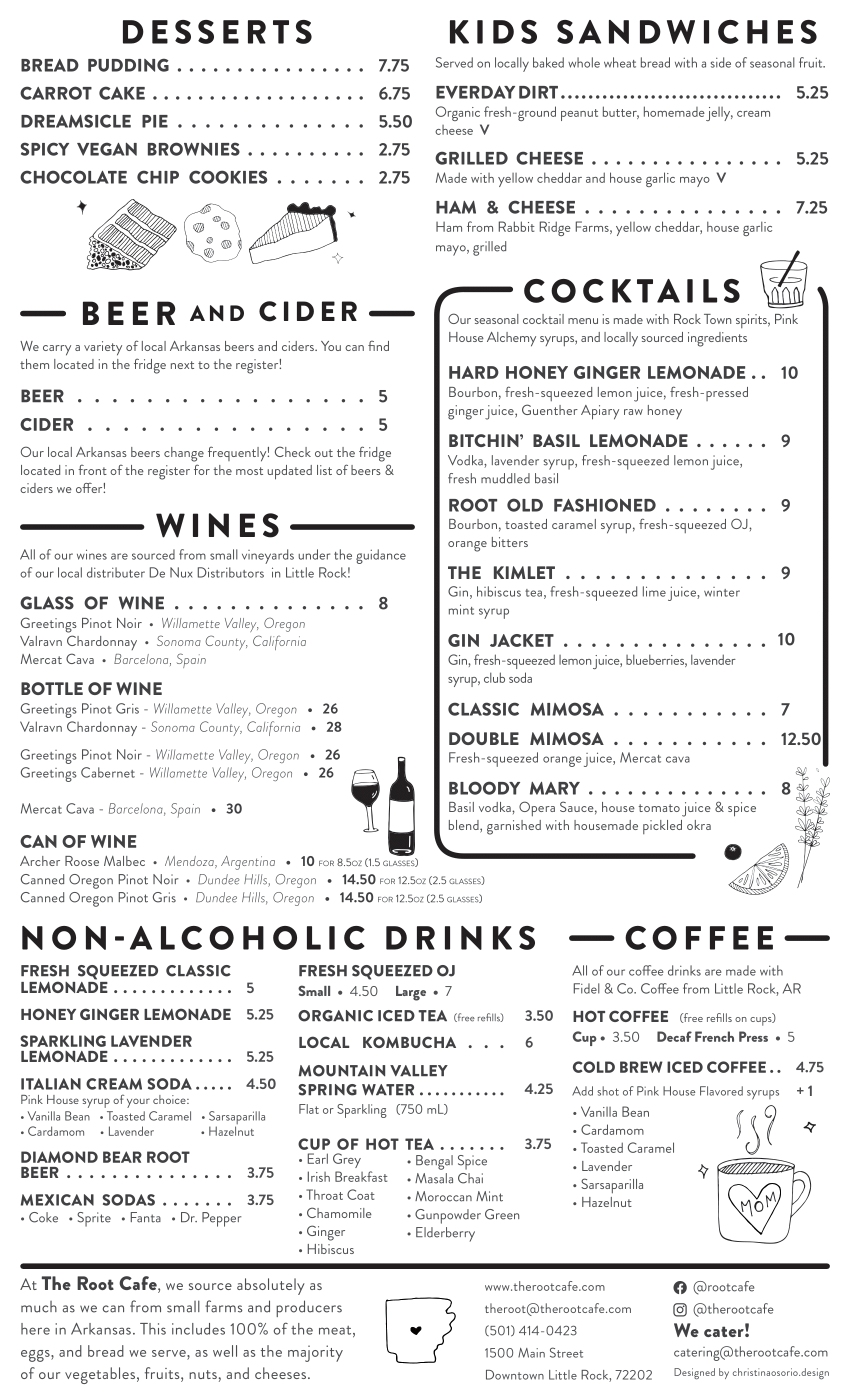 Menu — The Root Cafe