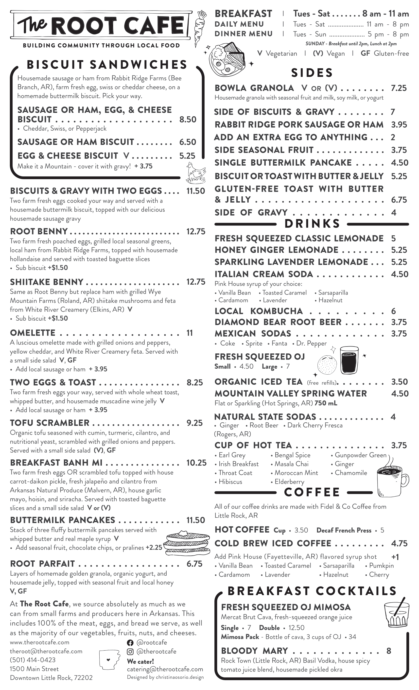 Menu — The Root Cafe