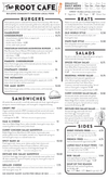 Menu — The Root Cafe