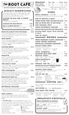 Menu — The Root Cafe